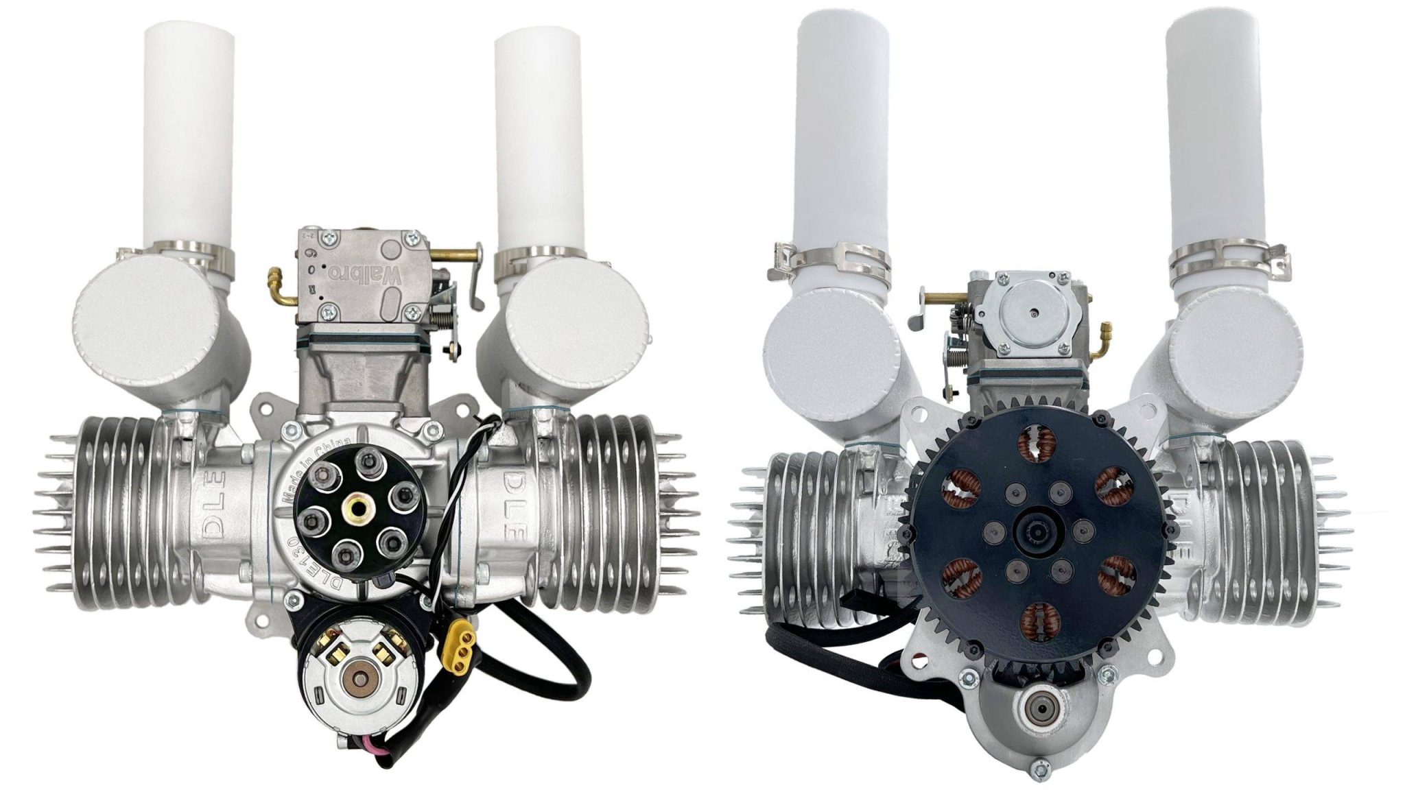 DLE130M 130cc Electric Start Gasoline UAV Engine with Built-in Alternator – ENGINEPORT
