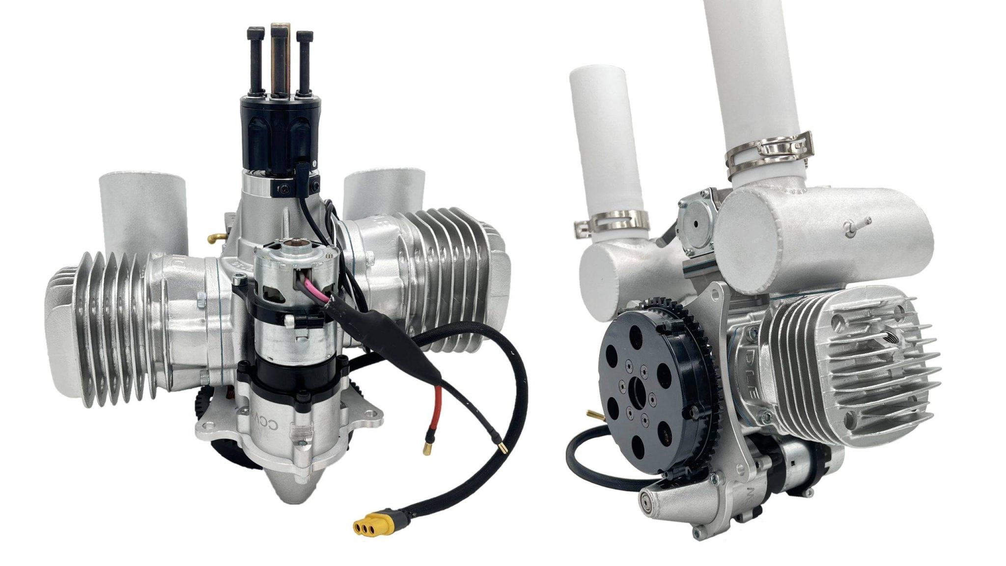 DLE130M 130cc Electric Start Gasoline UAV Engine with Built-in Alternator – ENGINEPORT