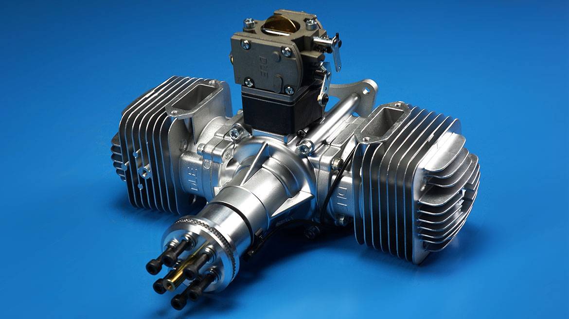 DLE170 Twin-Cylinder 2-Stroke 170cc Gasoline UAV Engine – Ultra Heavy-Lift Power for RC ...