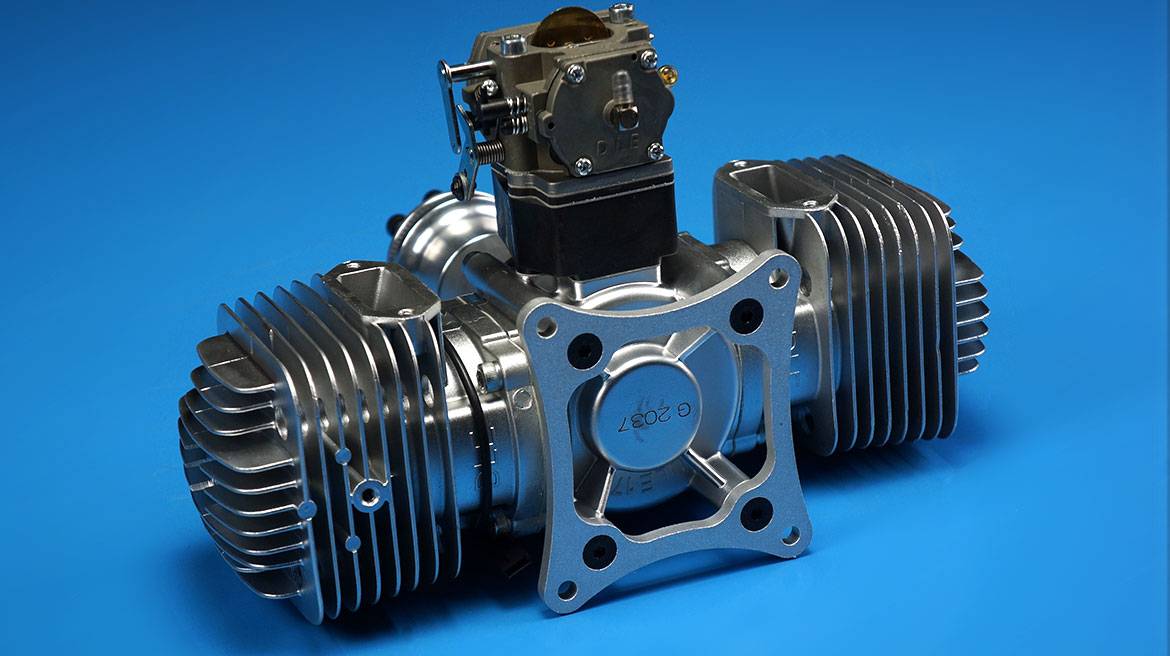 DLE170 Twin-Cylinder 2-Stroke 170cc Gasoline UAV Engine – Ultra Heavy-Lift Power for RC ...