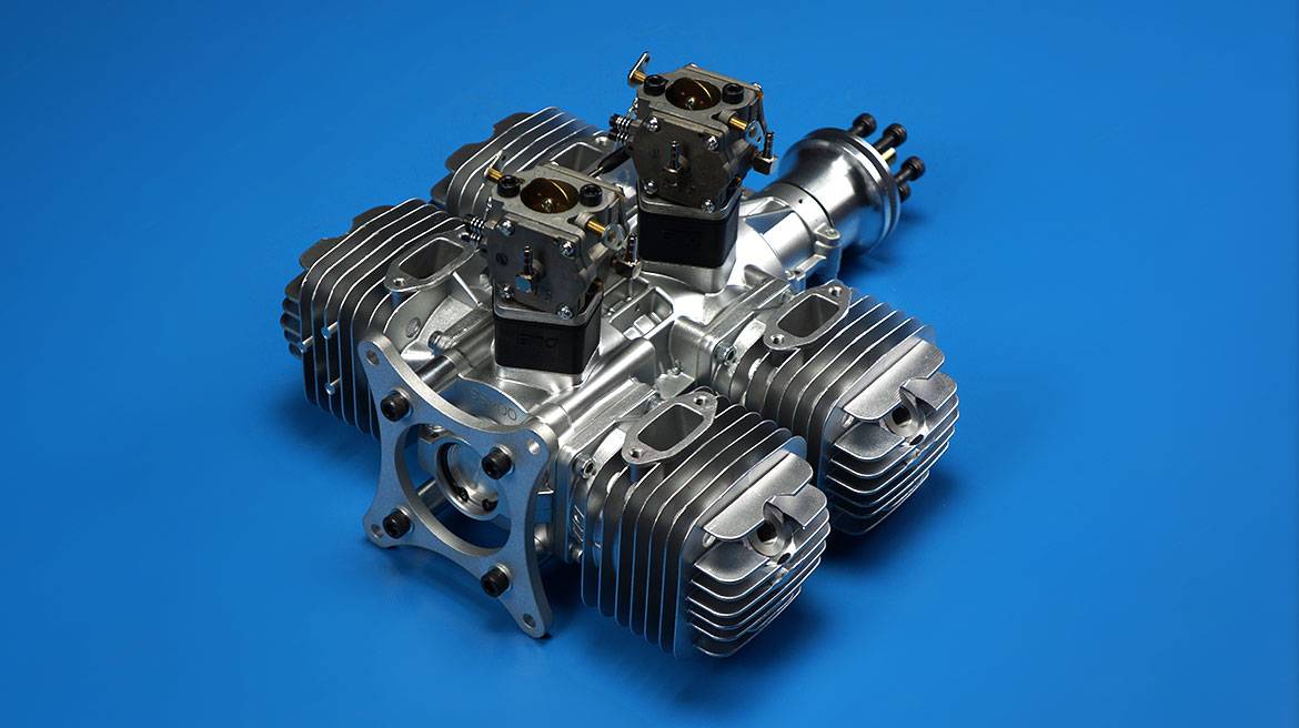 DLE222 Four-Cylinder 2-Stroke 222cc Gasoline Engine – Ultra High Thrust ...
