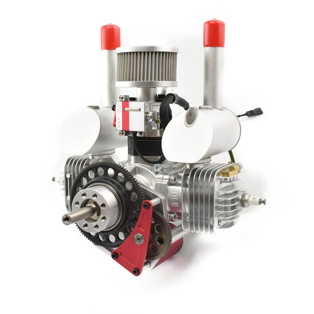 DLE170 170cc Twin-Cylinder Gasoline Engine with Electric Start & 350W Alternator – ENGINEPORT