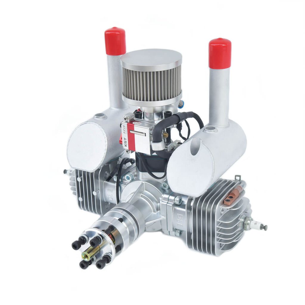 DLE60 Twin-Cylinder 2-Stroke 60cc Gasoline Engine for UAVs & Large RC ...